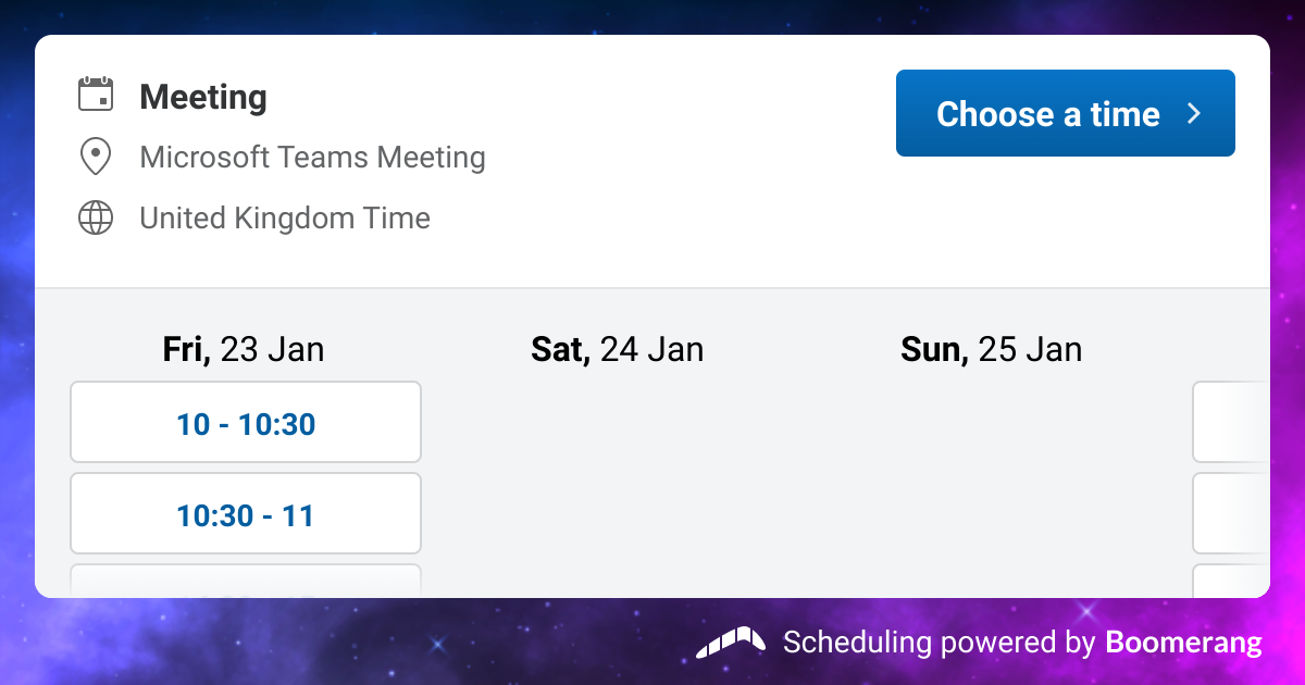 Meet with Dan Tulloch | Boomerang